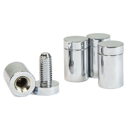 Polished Chrome Standoffs / Sign Fixings – Canvas and Stretcher Bars